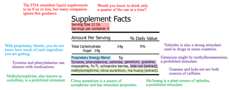 Supplement Facts Label Copy – Stanford Med Education