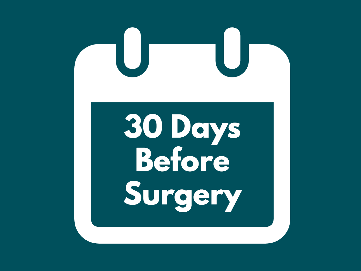 Within 30 days before surgery – Stanford Med Education